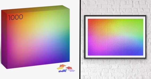 The Rainbow Gradient Puzzle Looks So Good You Can Hang it on Your Wall ...