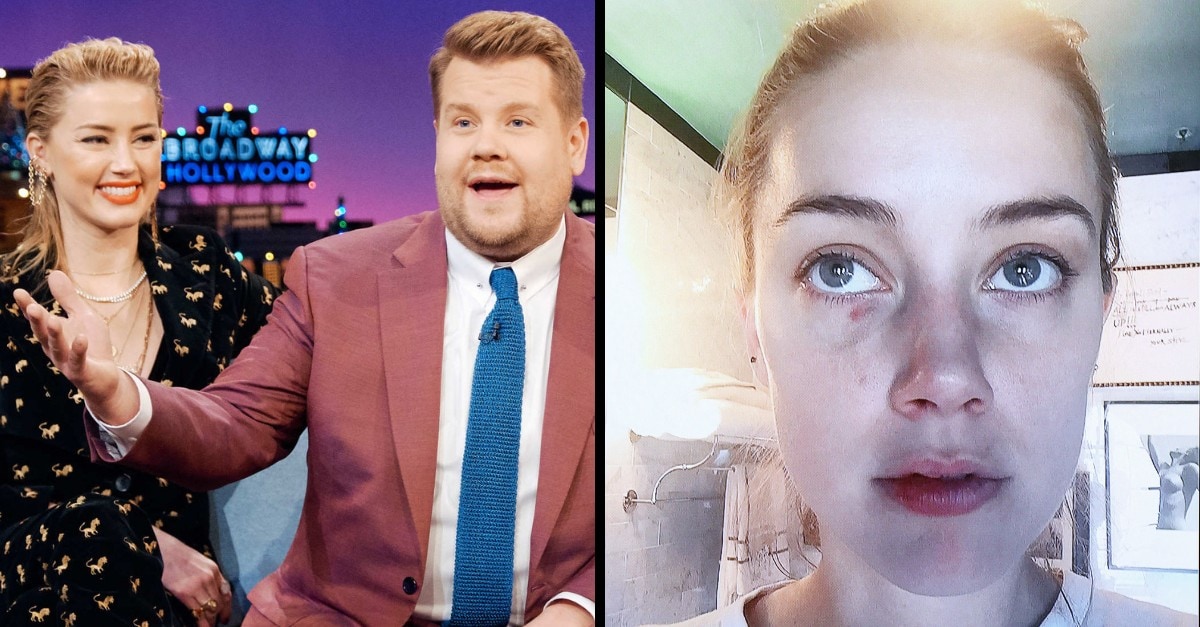 Amber Heard Says She Had to 'Hide' Bruises on James Cordon