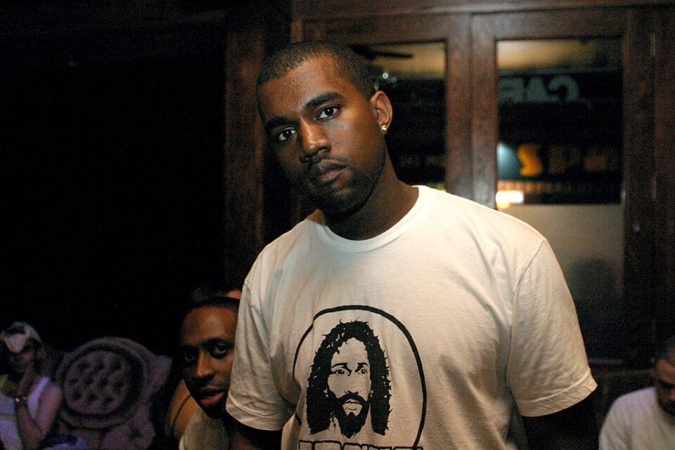 Kanye West Sports Mystery Red Marks on his Face and Lips