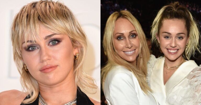 Miley Cyrus Unrecognizable as She Poses Next to Lookalike Mom Tish