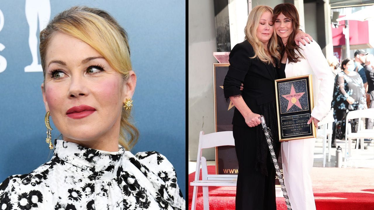 Christina Applegate Walks With Cane as She Receives Star on Hollywood ...