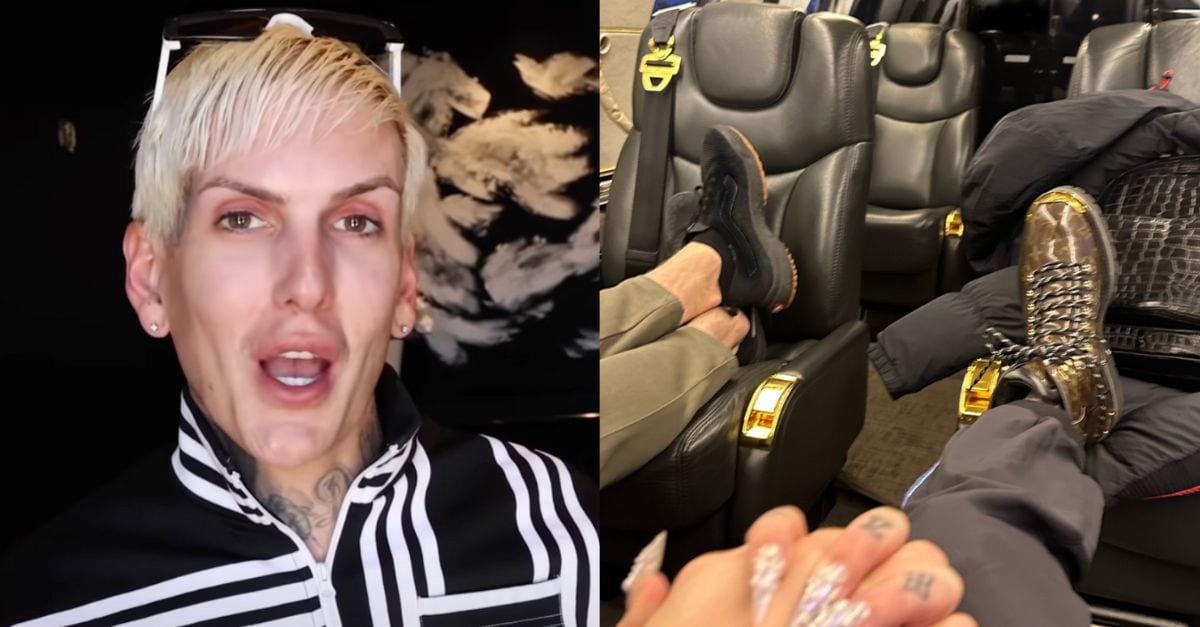 Jeffree Star Shares Photo of Him and ‘NFL Boyfriend’ on Private Jet