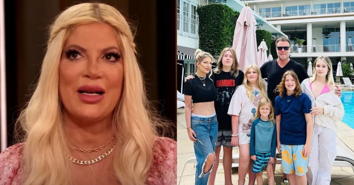 Tori Spelling And Her Kids Now Living In RV On Campground After Moving ...