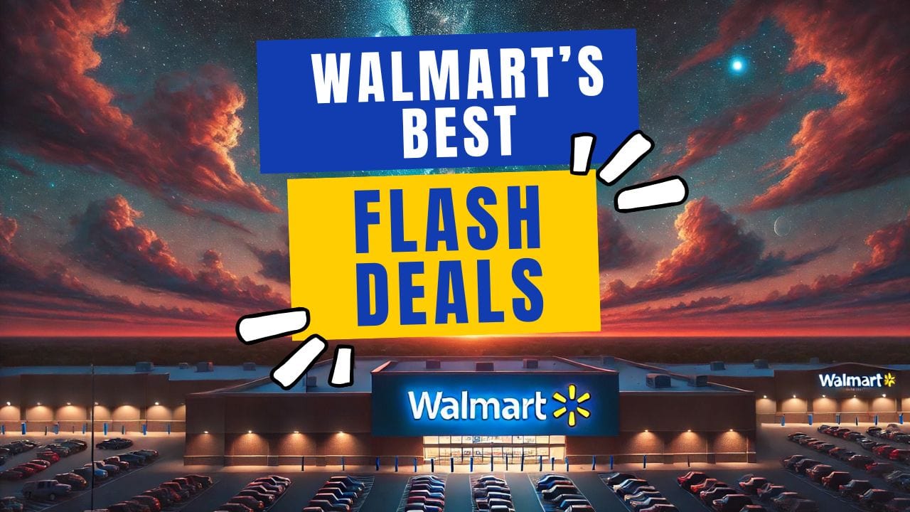 Walmart's Best Flash Deals (LIVE!) Shopping - 22 Words
